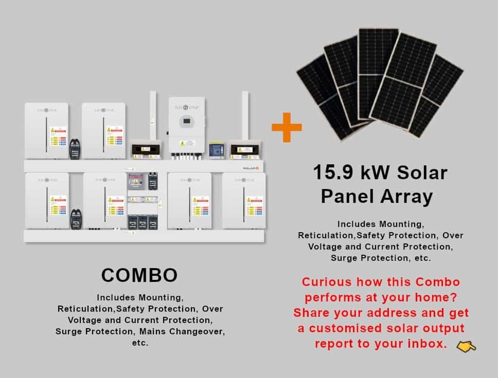 12.0 kW SUNSYNK 3-Phase Hybrid - SUNSYNK Combo, c/w 6 x 5.32 G kWh ...